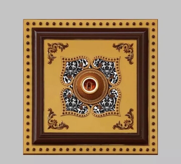 FITTING LAMPU plafon artistik 30cm*30cm/ fitting lampu ornamen/fitting ...