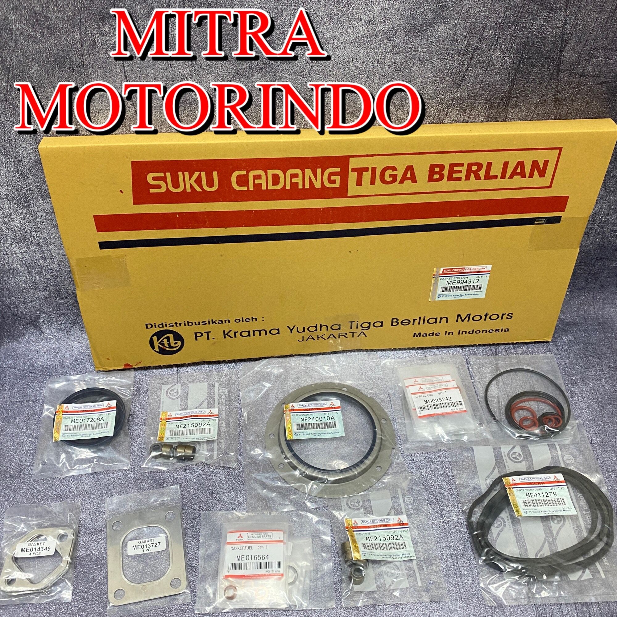 Paking set/gasket engine set Mitsubishi canter ps125 Turbo type Asli ...