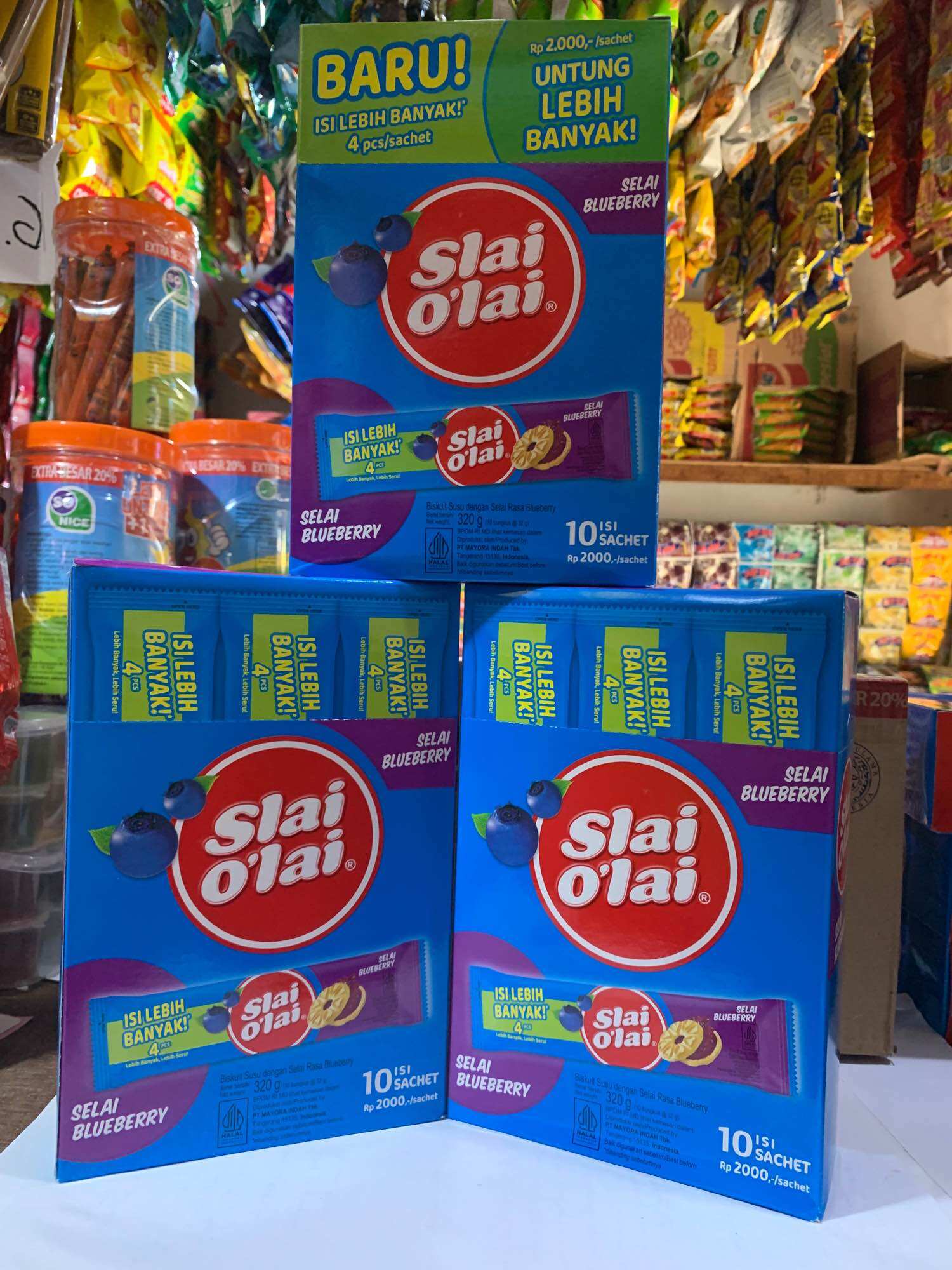 BISKUIT SLAI OLAI RASA BLUBERRY & STRAWBERRY | Lazada Indonesia