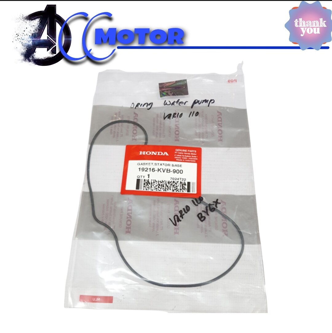 19216-KVB-900 Gasket Stator Base Oring Seal Water Pump Radiator Vario ...