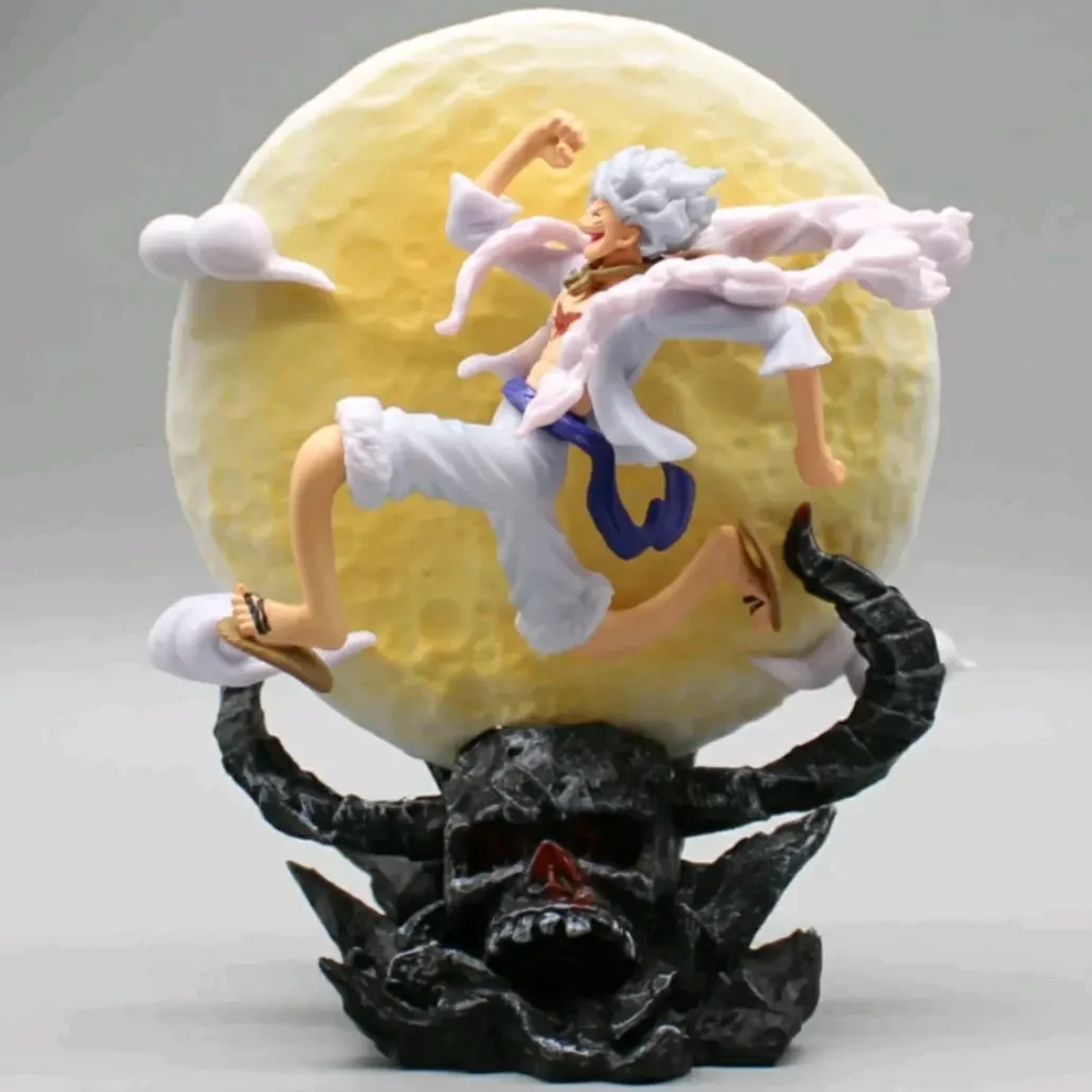 Action Figure One Piece Luffy Moon Gear 5 LED 14cm | Lazada Indonesia