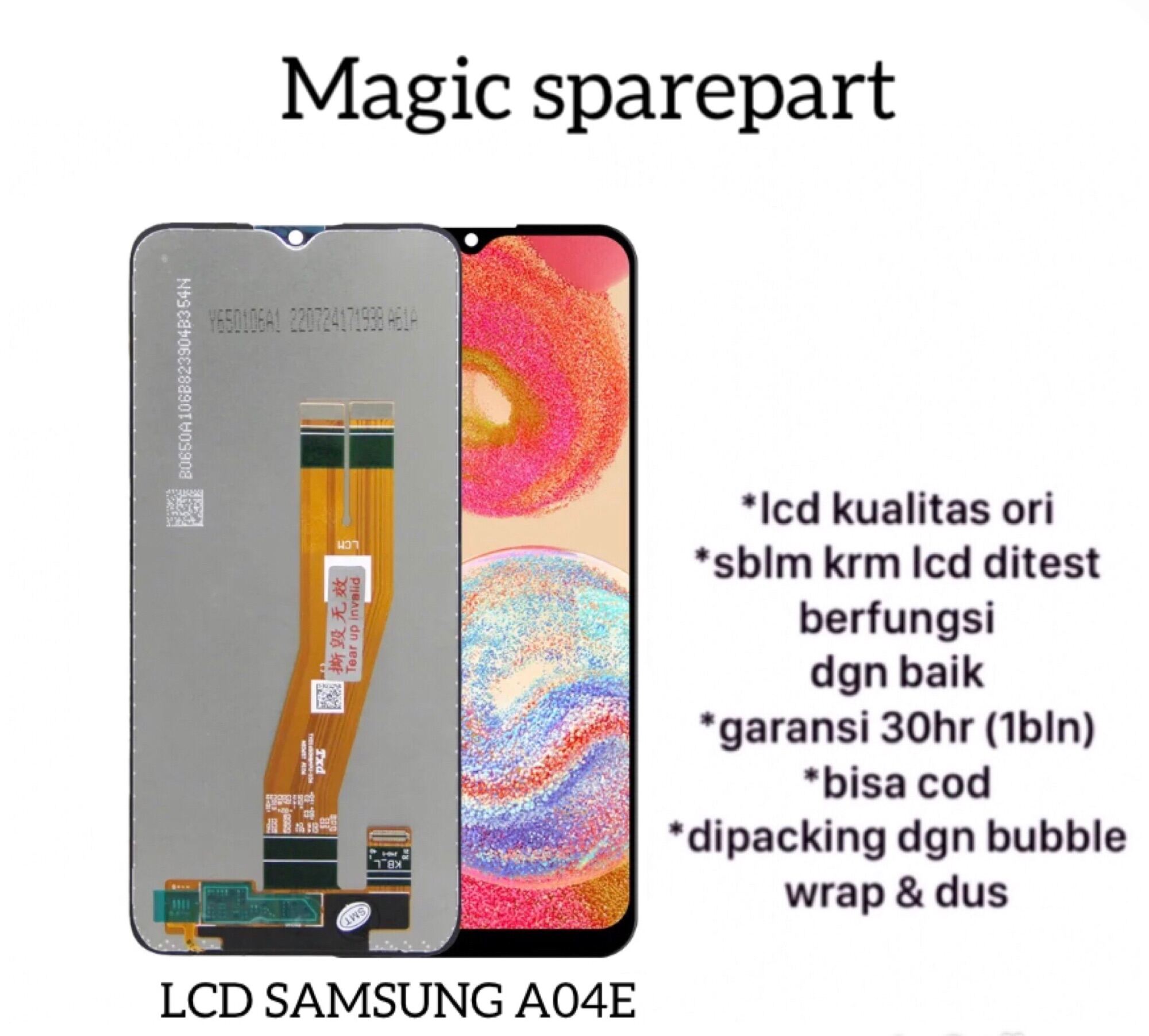 LCD SAMSUNG A04E FULLSET DENGAN TOUCHSCREEN 100% COMPATIBLE BISA BAYAR ...