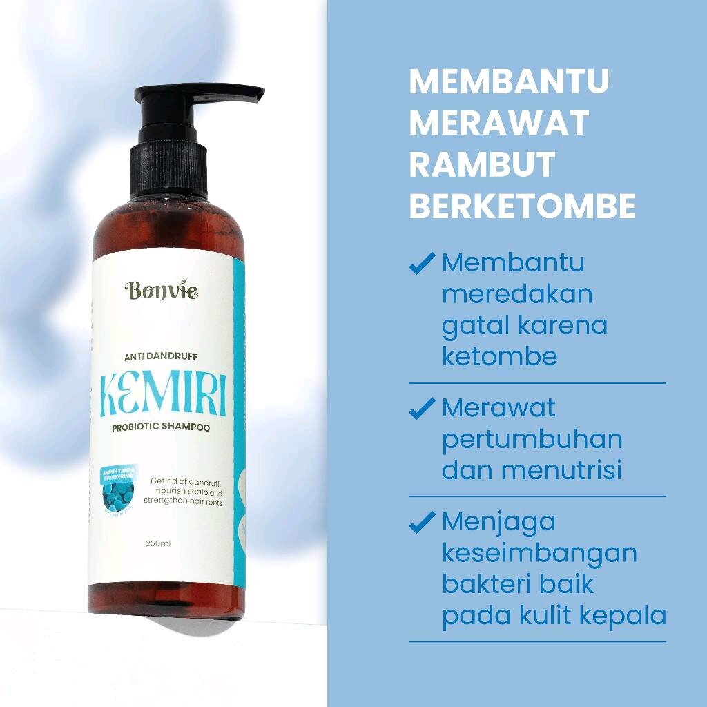Bonvie Serum Shampoo Dandruff Kemiri 250ml original | Lazada Indonesia