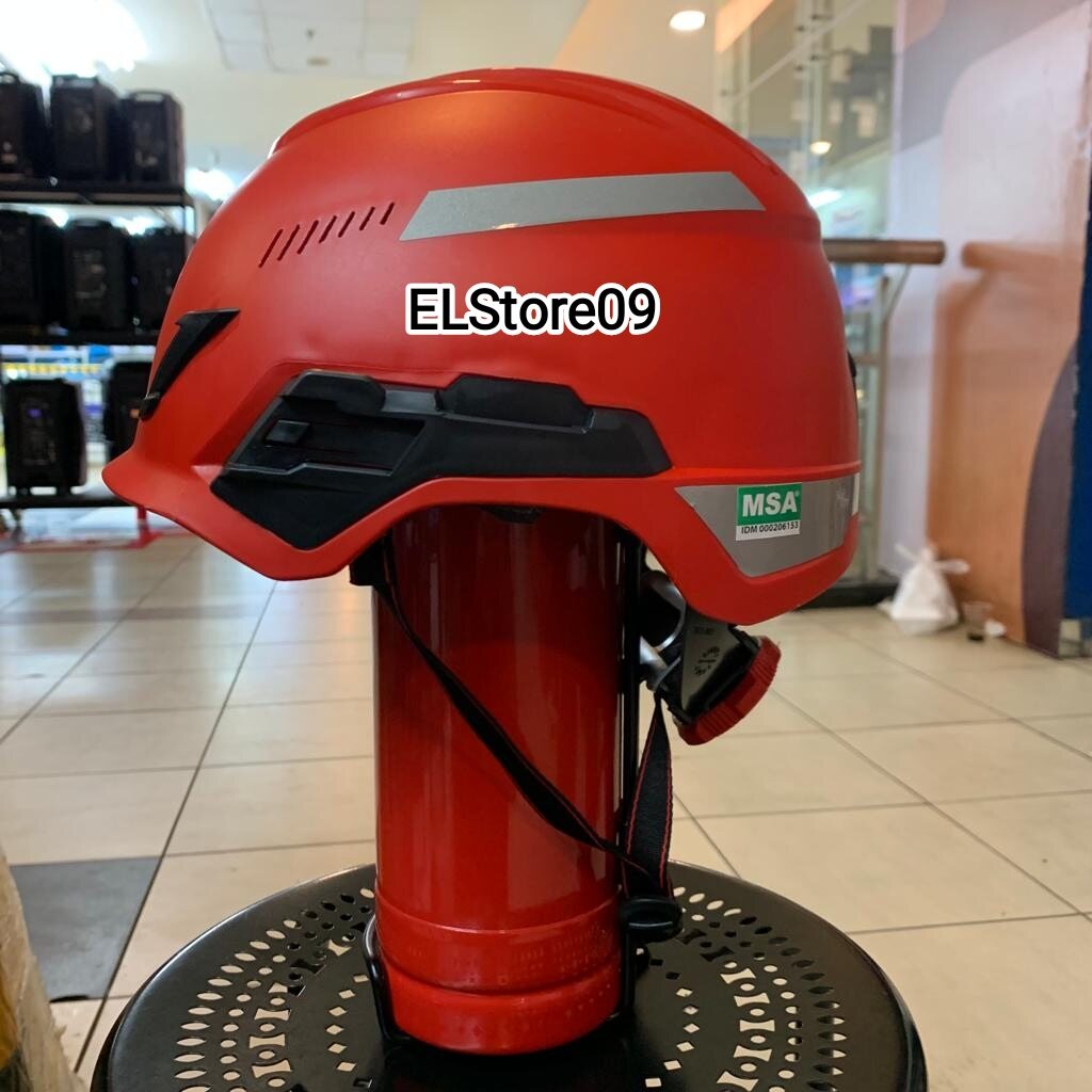 Helm MSA V-Gard H1 Safety Helmet Trivent Lokal Fastrack SNI Merah ...