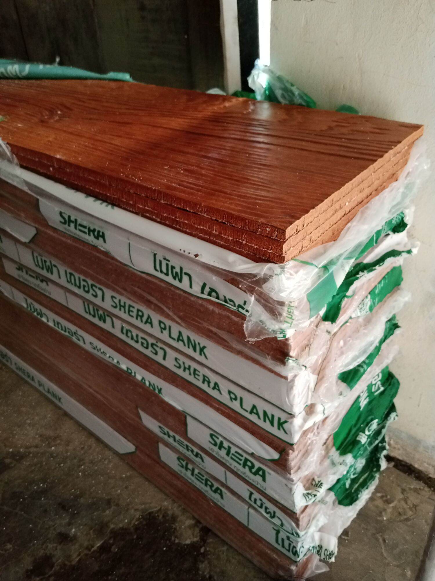 lisplang / papan semen motif serat kayu ukuran 1meter lebar 20cm ...