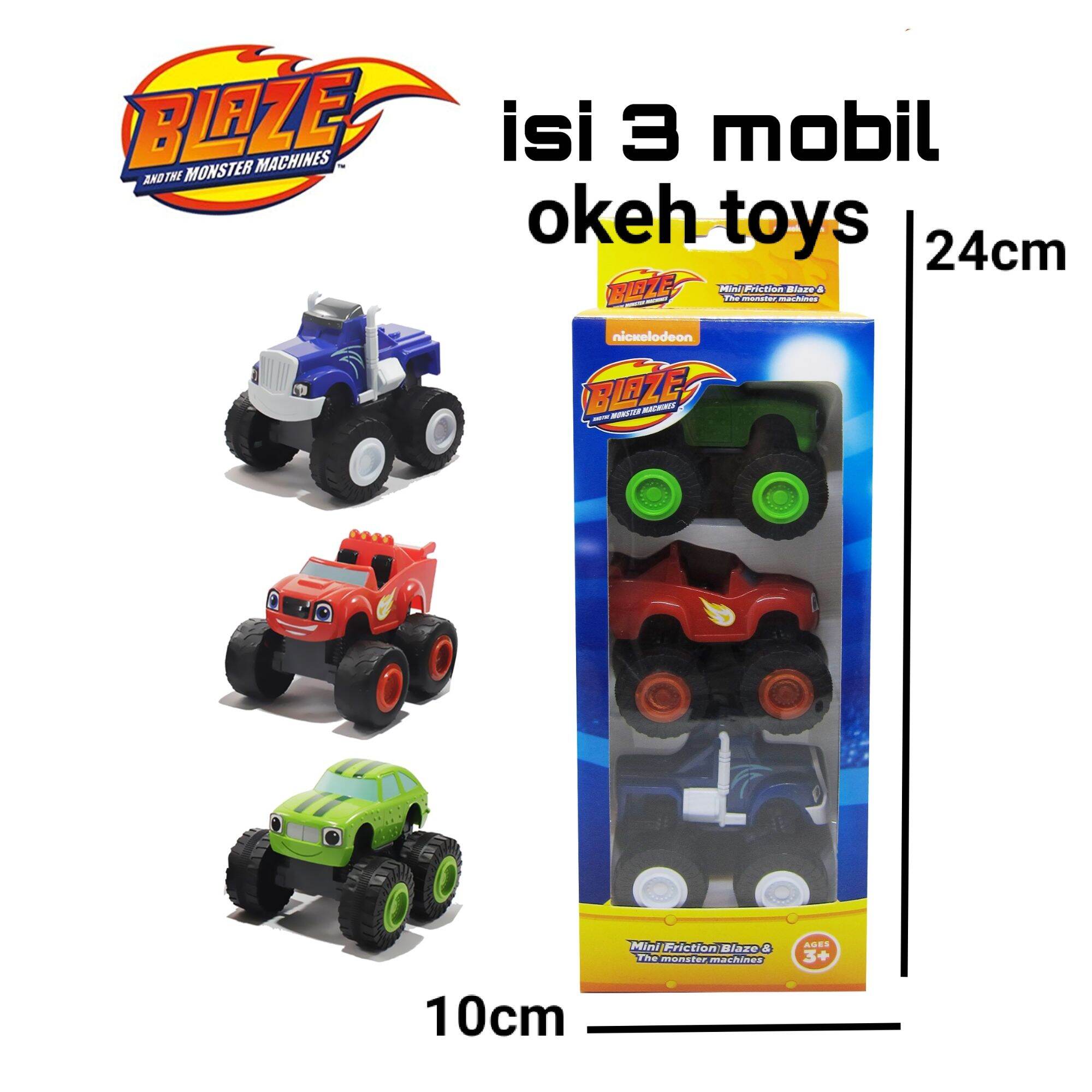 1 Pak Isi 3 Mobil Blaze And The Monster Machines | Lazada Indonesia