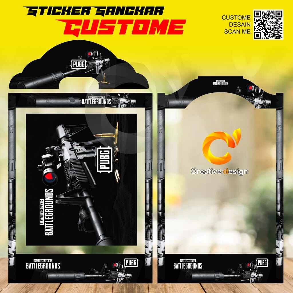 STICKER DECAL SANGKAR KIPASAN MOTIF AWM | Lazada Indonesia