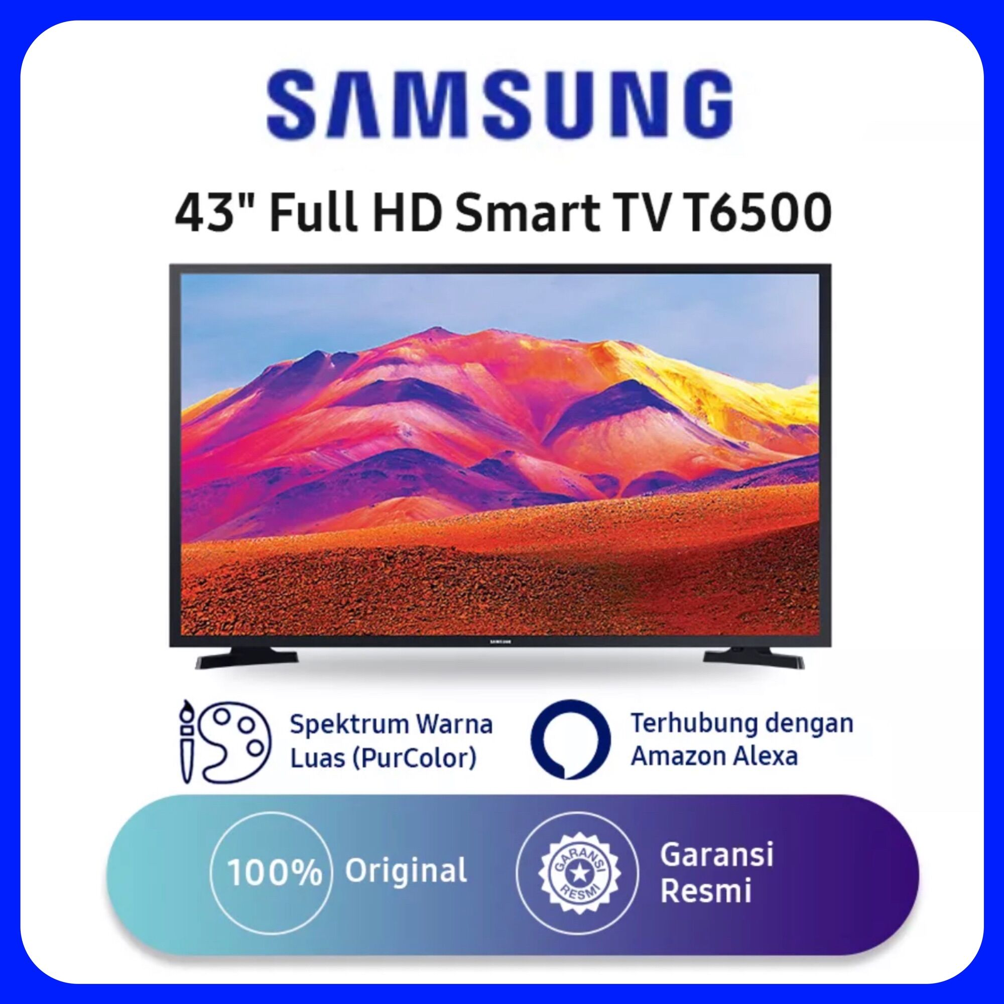 SAMSUNG Full HD Smart TV T6500 43 Inch UA43T6500AKXXD (2020) | Lazada ...