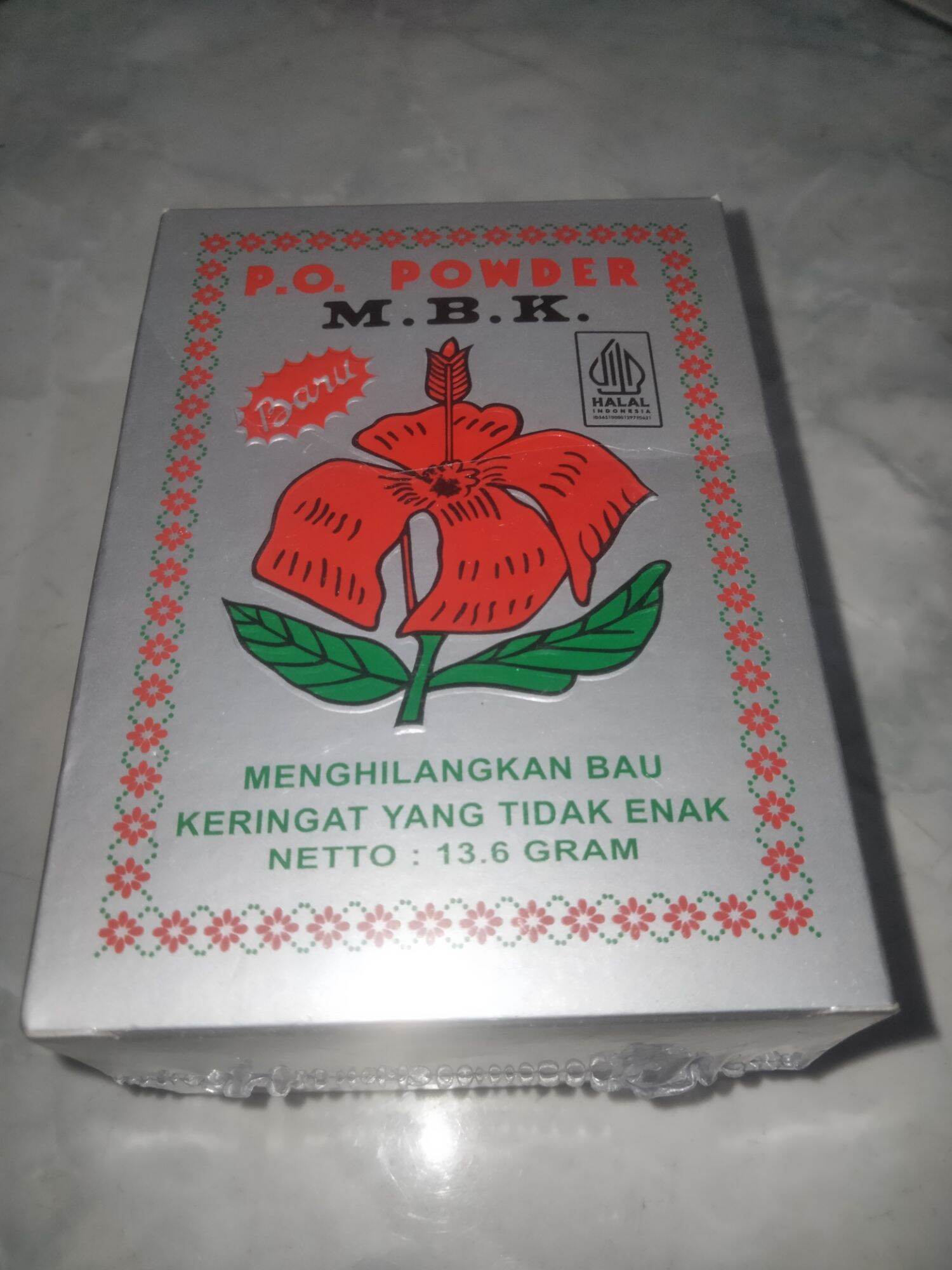 Mbk powder asli Putih & silver 1 bok isi 12 bungkus / bedak m.b.k ...