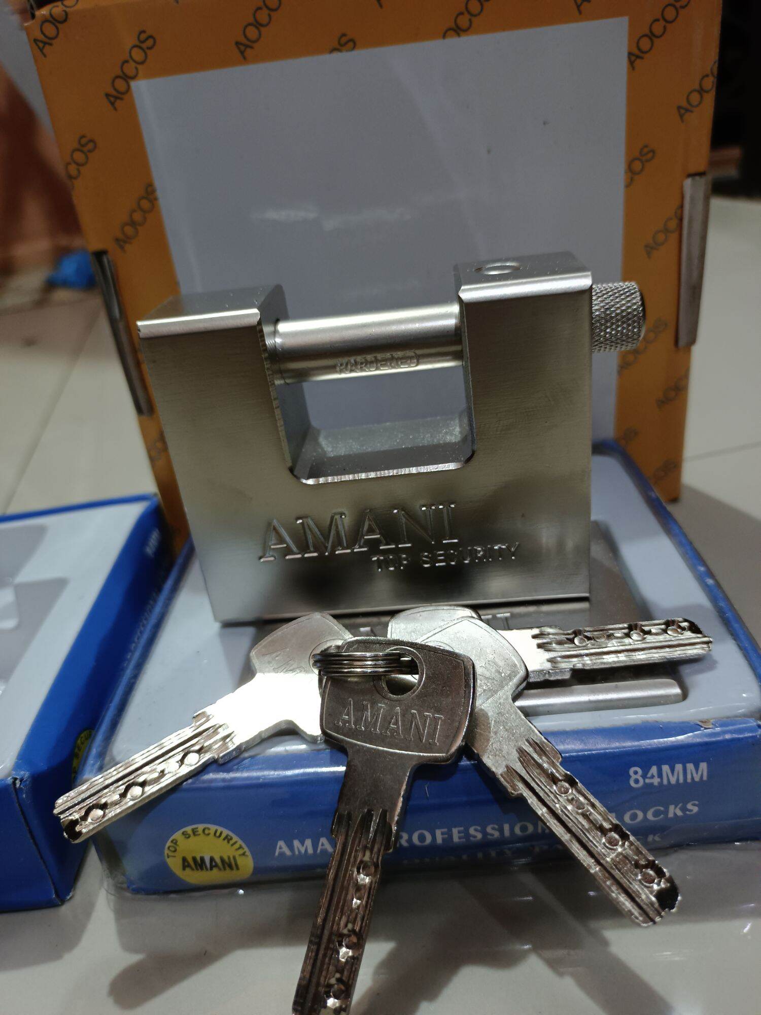 GEMBOK KOTAK TOP SECURITY AMANI UK 84 MM BIG | Lazada Indonesia