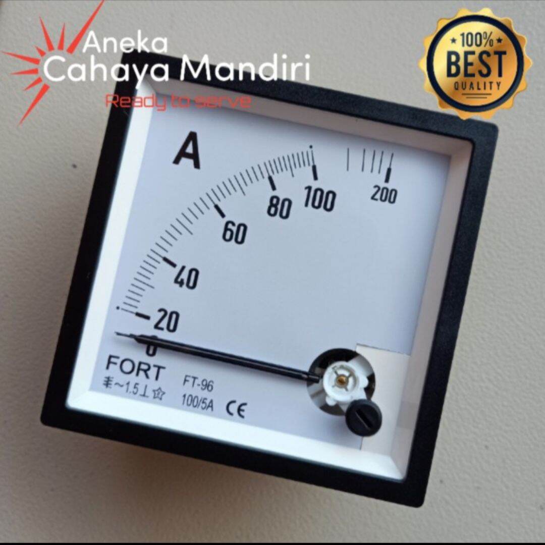amper meter FORT 72x72 96x96 dari 30-50-75-100-150-200-250a | Lazada ...