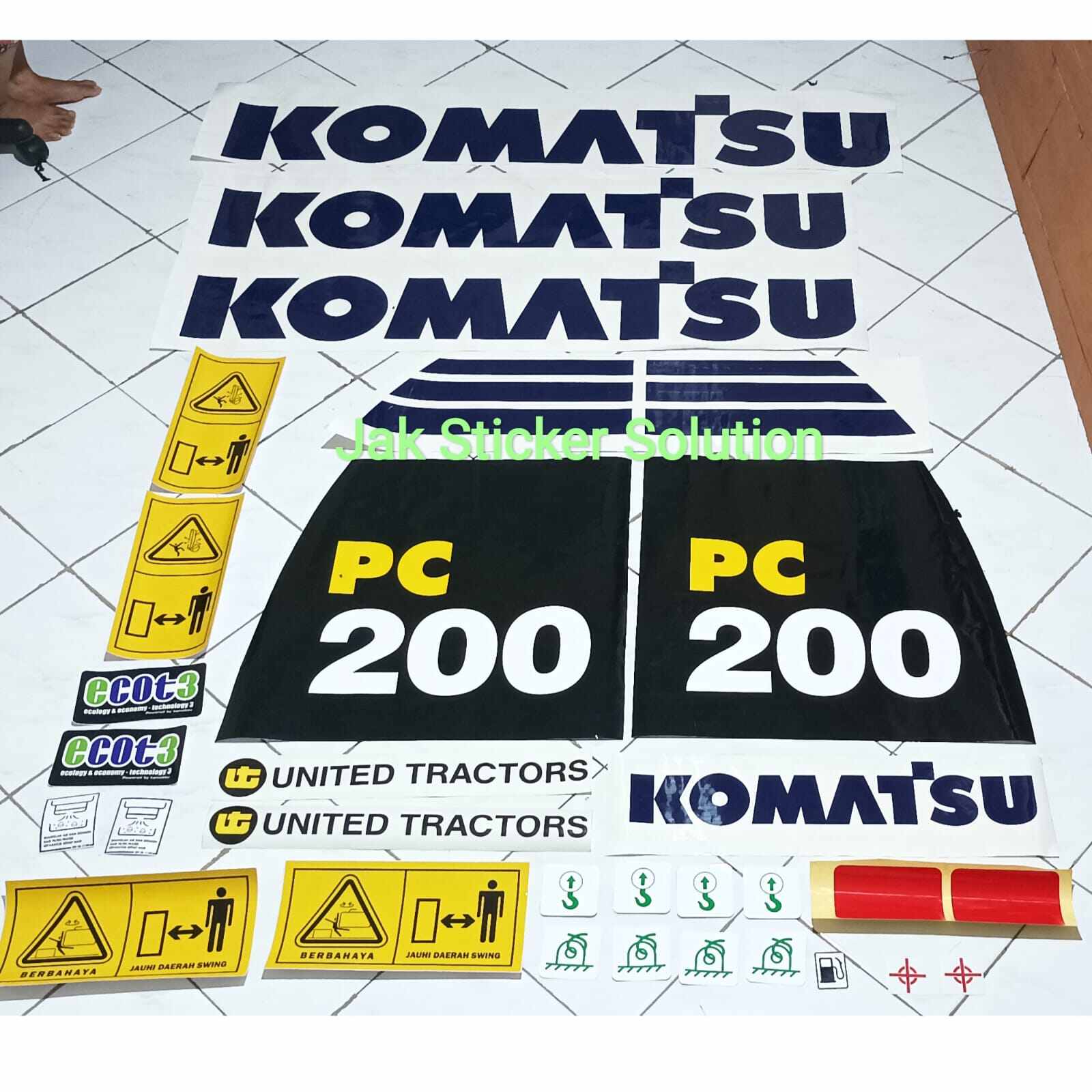 Stiker Komatsu PC200-8 Sticker Alat Berat Excavator | Lazada Indonesia