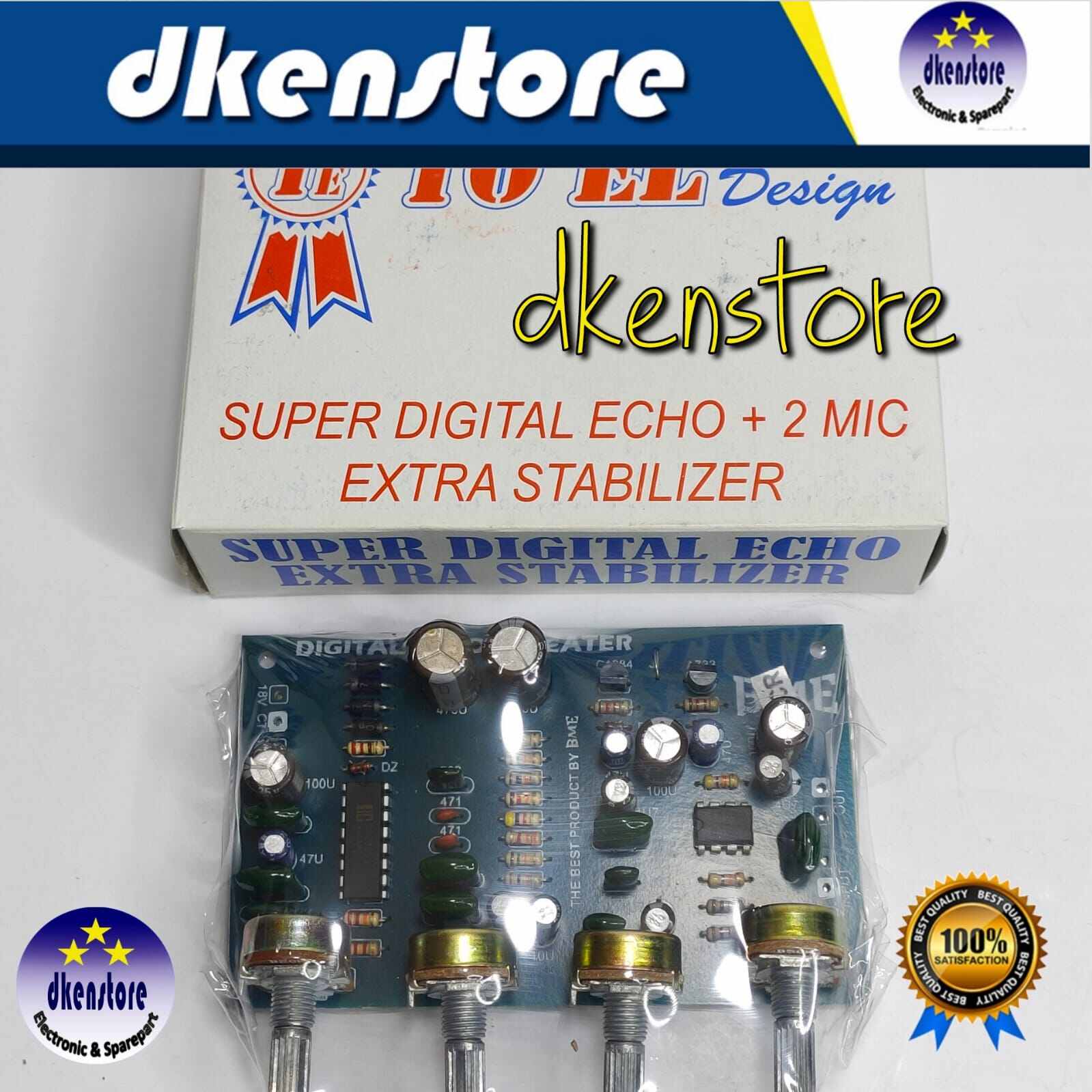 Kit Echo TOEL 2 mic Efek extra stabilizer | Lazada Indonesia