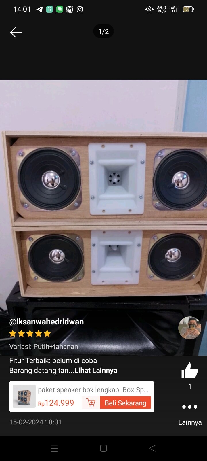 Box speaker line array doble 4inch (harga perbiji) | Lazada Indonesia