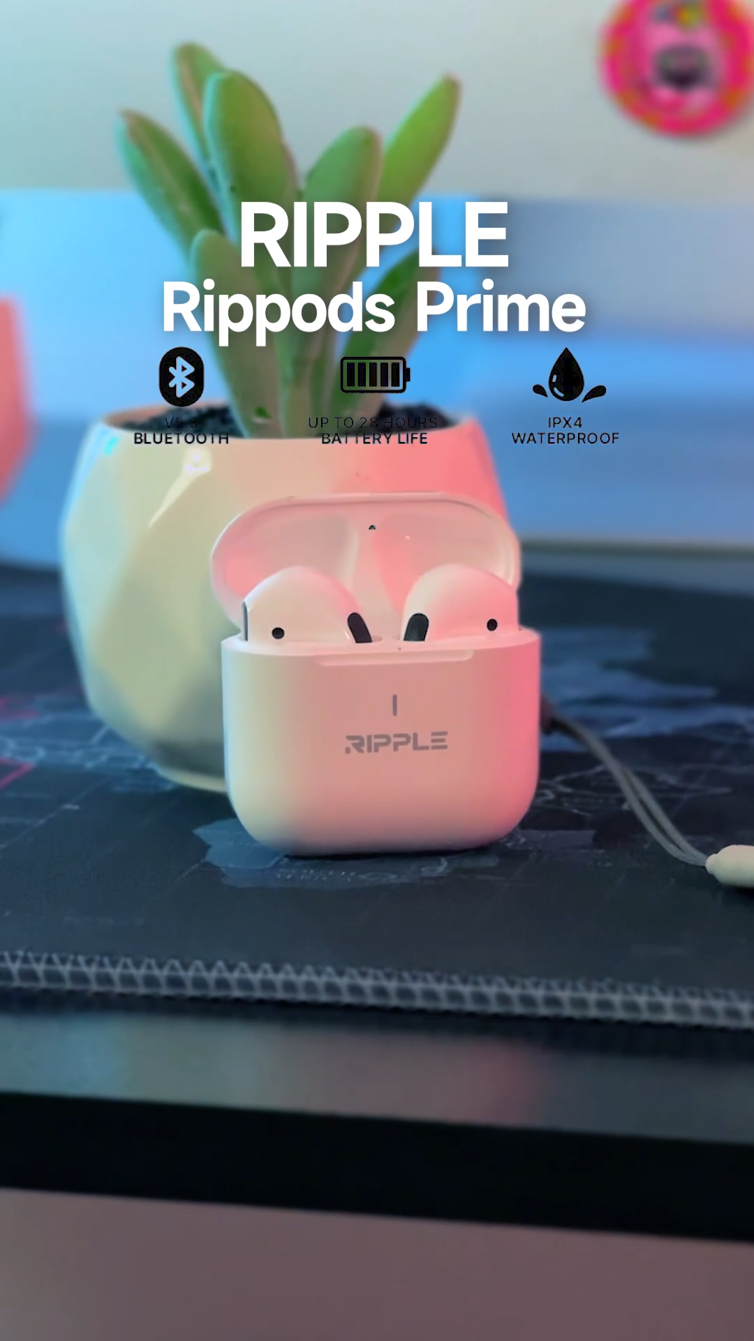 Ripple TWS True Wireless Earbuds Handsfree Headset Bluetooth Earphones ...