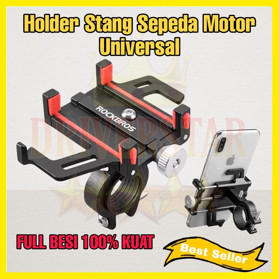 Holder Stang Sepeda Motor Universal Full Besi Original Kuat -X50 ...