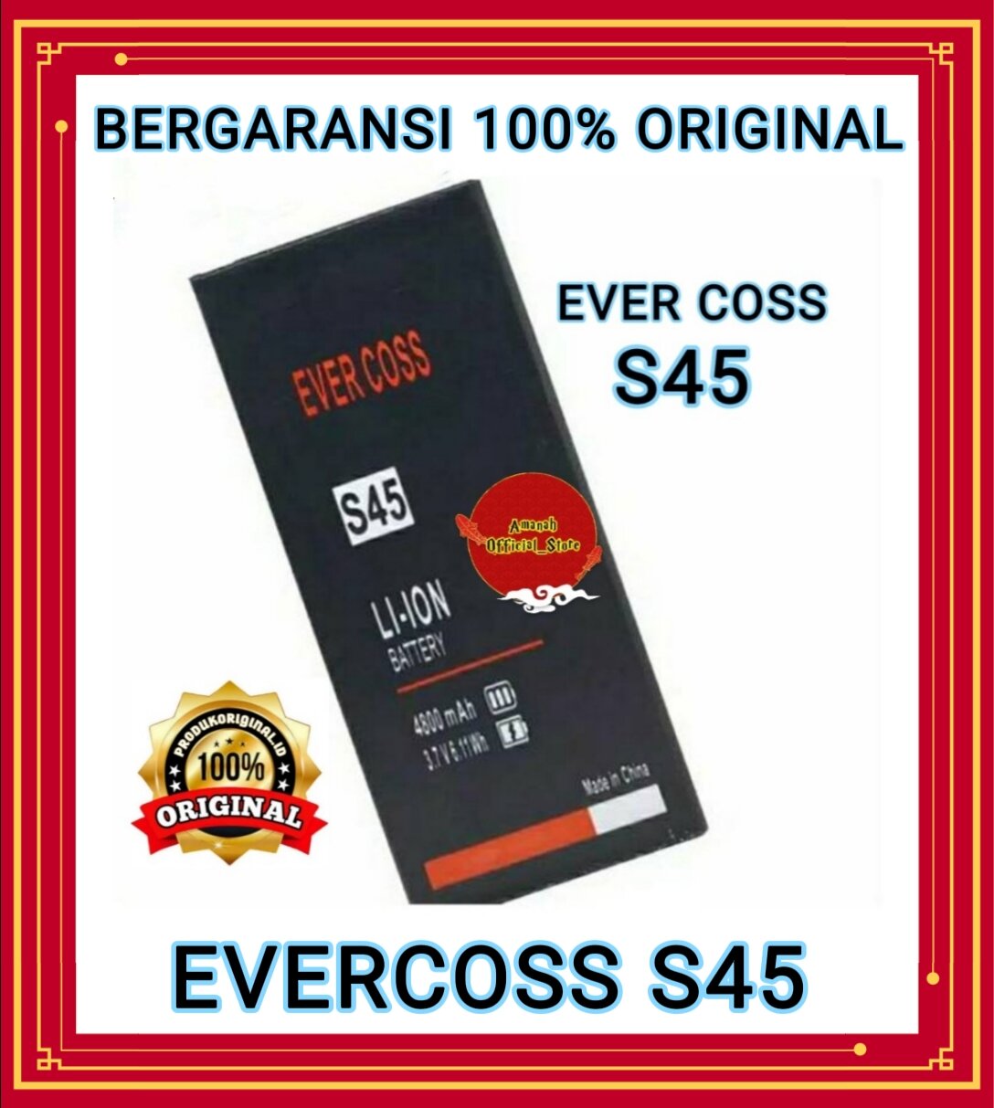 Baterai Batre Evercoss S45 Bat Cross Model Original | Lazada Indonesia