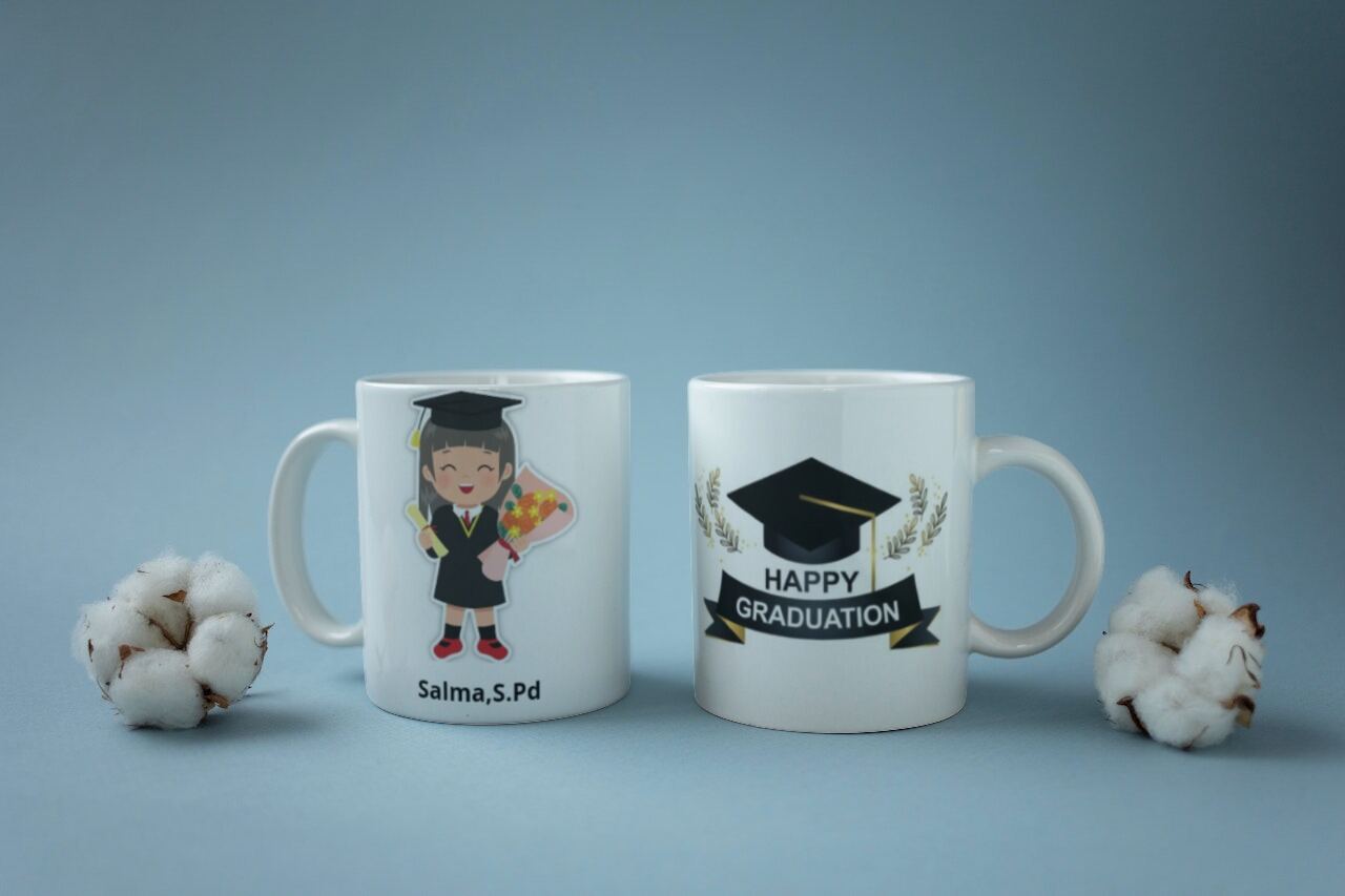 mug custom kado wisuda / gift graduation / Happy Graduation | Lazada ...