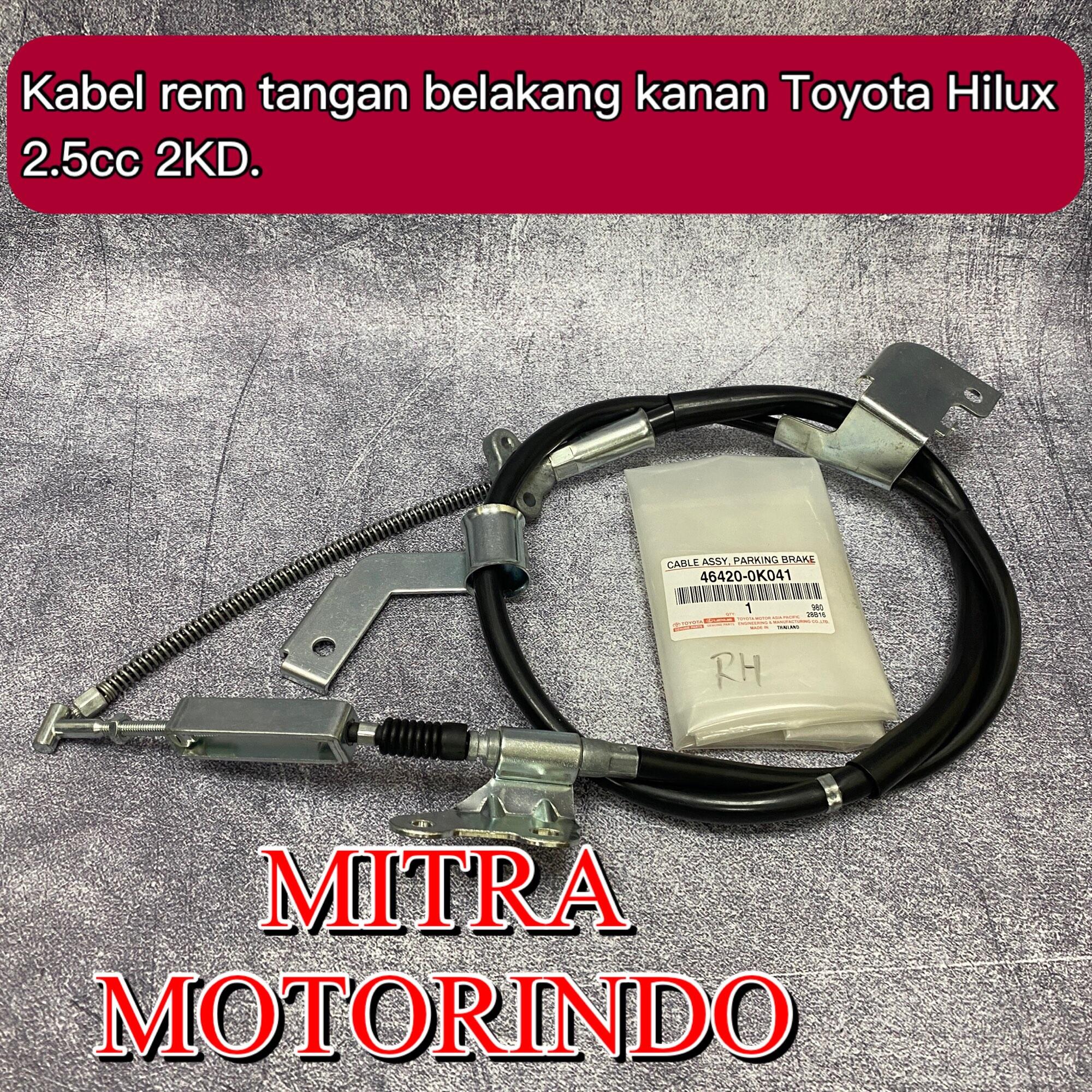 Kabel hand brake belakang bagian kanan Toyota hilux 2.5cc 2kd 46420 ...