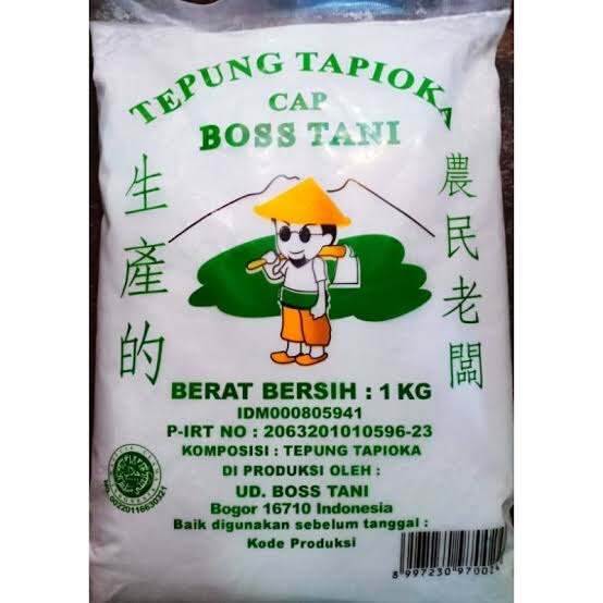 TEPUNG TAPIOKA CAP BOS TANI GUNUNG 1000 GR SAGU FLOUR TAPIOCA HALAL ...