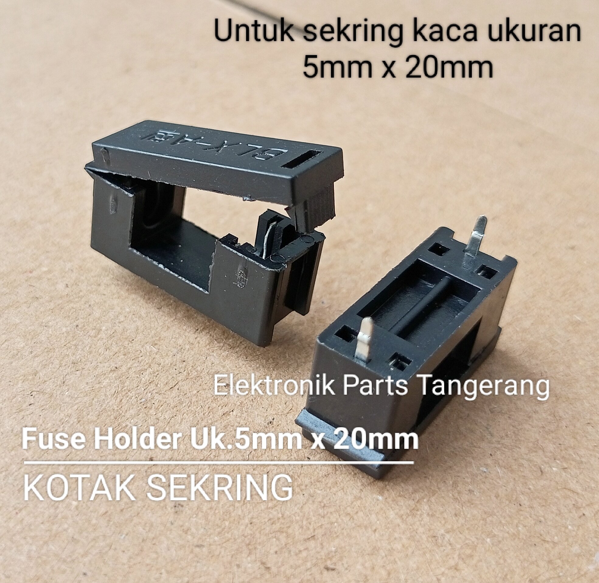 FUSE HOLDER PCB Untuk Sekring Kaca uk 5mm x 20mm KOTAK SEKRING KACA 5mm x 20mm KOTAK SIKRING ...