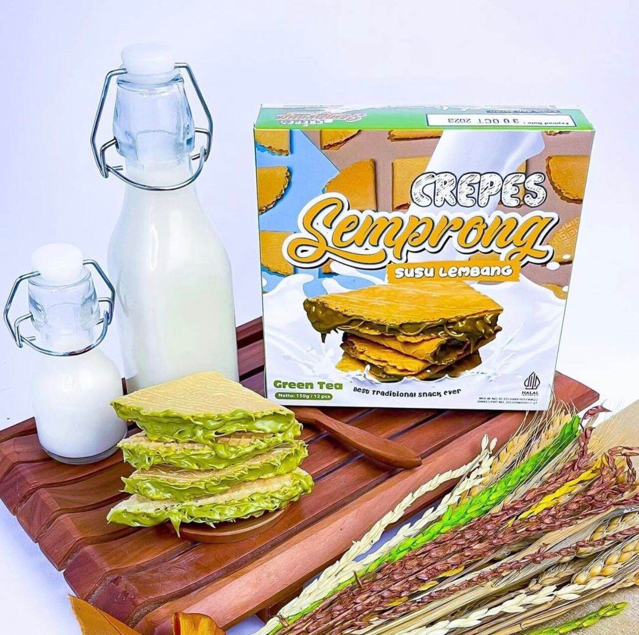 Crepes Semprong Susu Lembang 1 Box isi 12 Pcs Khas Bandung 150 g ...