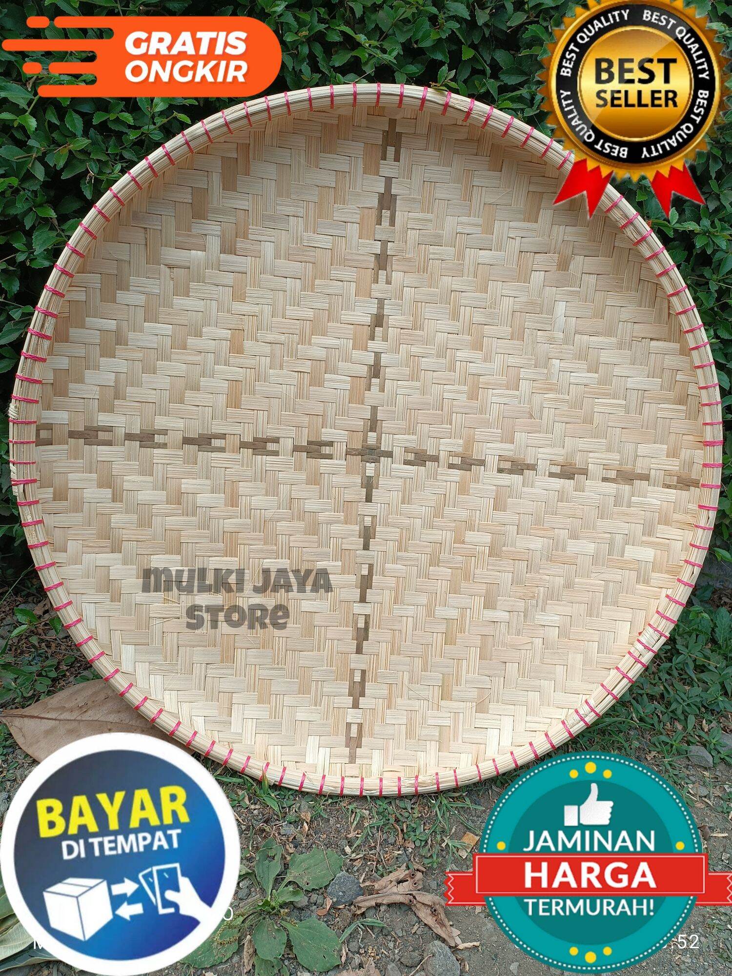 nyiru bambu 60cm tampah bambu nampan bambu | Lazada Indonesia