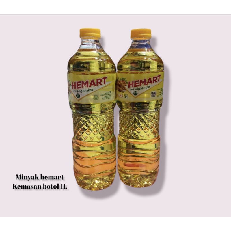 MINYAK GORENG KELAPA SAWIT HEMART dan FRAISWELL 1 LITER KEMASAN BOTOL ...