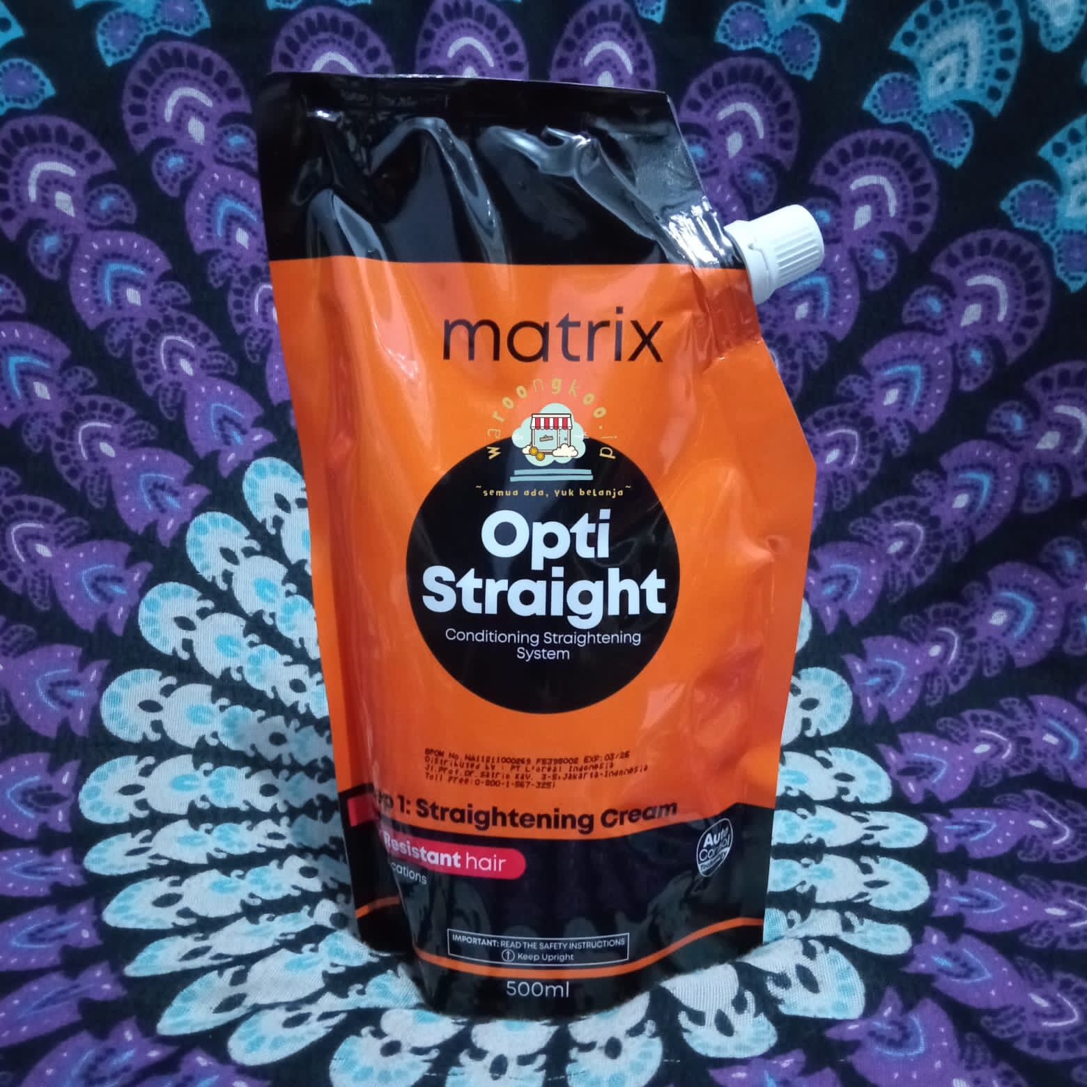 Matrix Optistraight Isi 500ml Satuan Terpisah Step 1 Step 2 Pelurus ...
