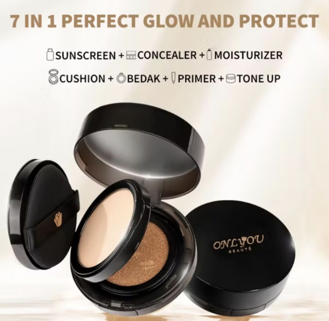 ONLYOU 7in1 UltraWear Double Cushion Powder SPF30 PA+++ 8X Rose Serum ...