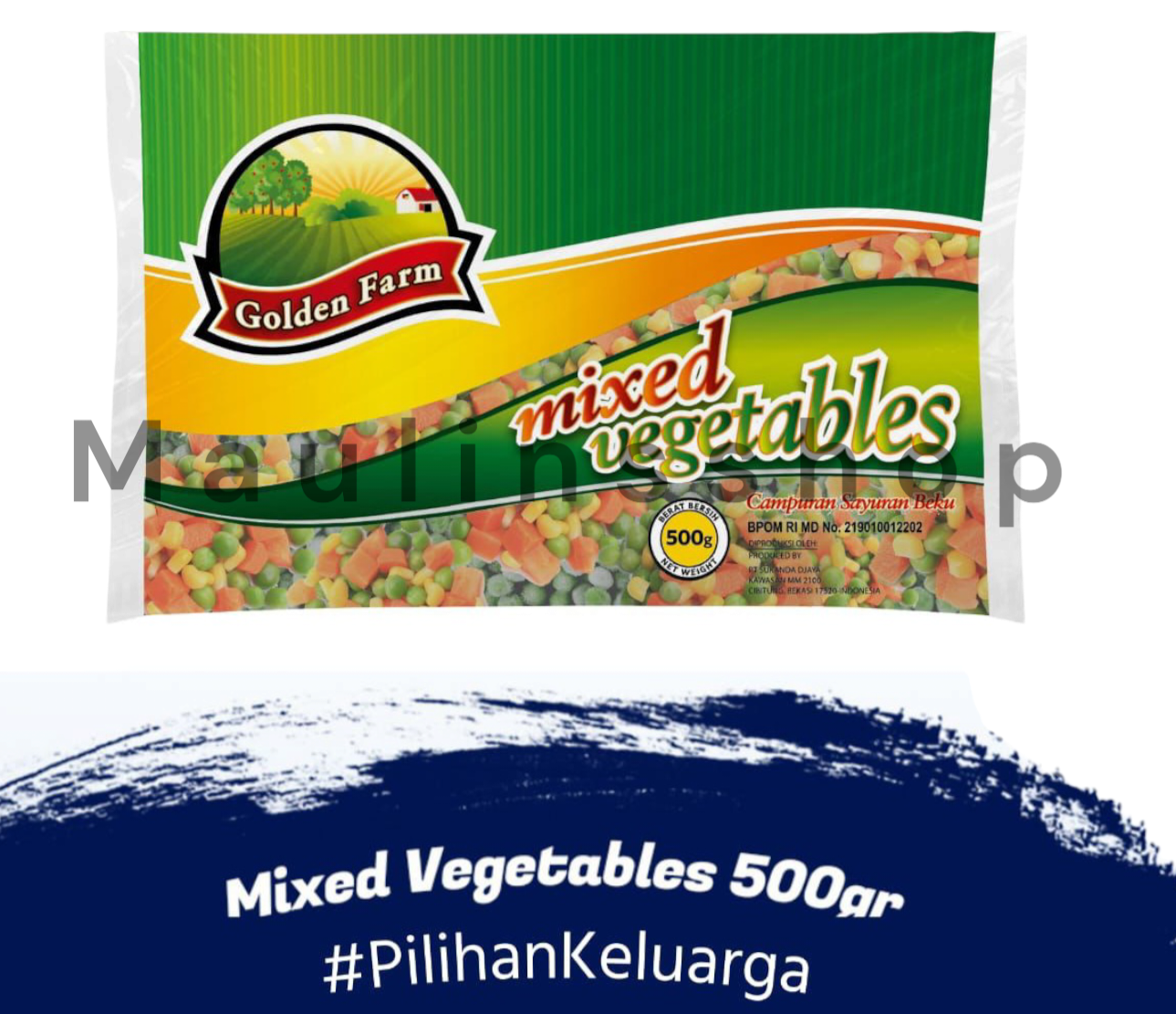 Mixed Vegetables Golden Farm 500gr 1 kg Frozen - Sayuran Beku Campur ...