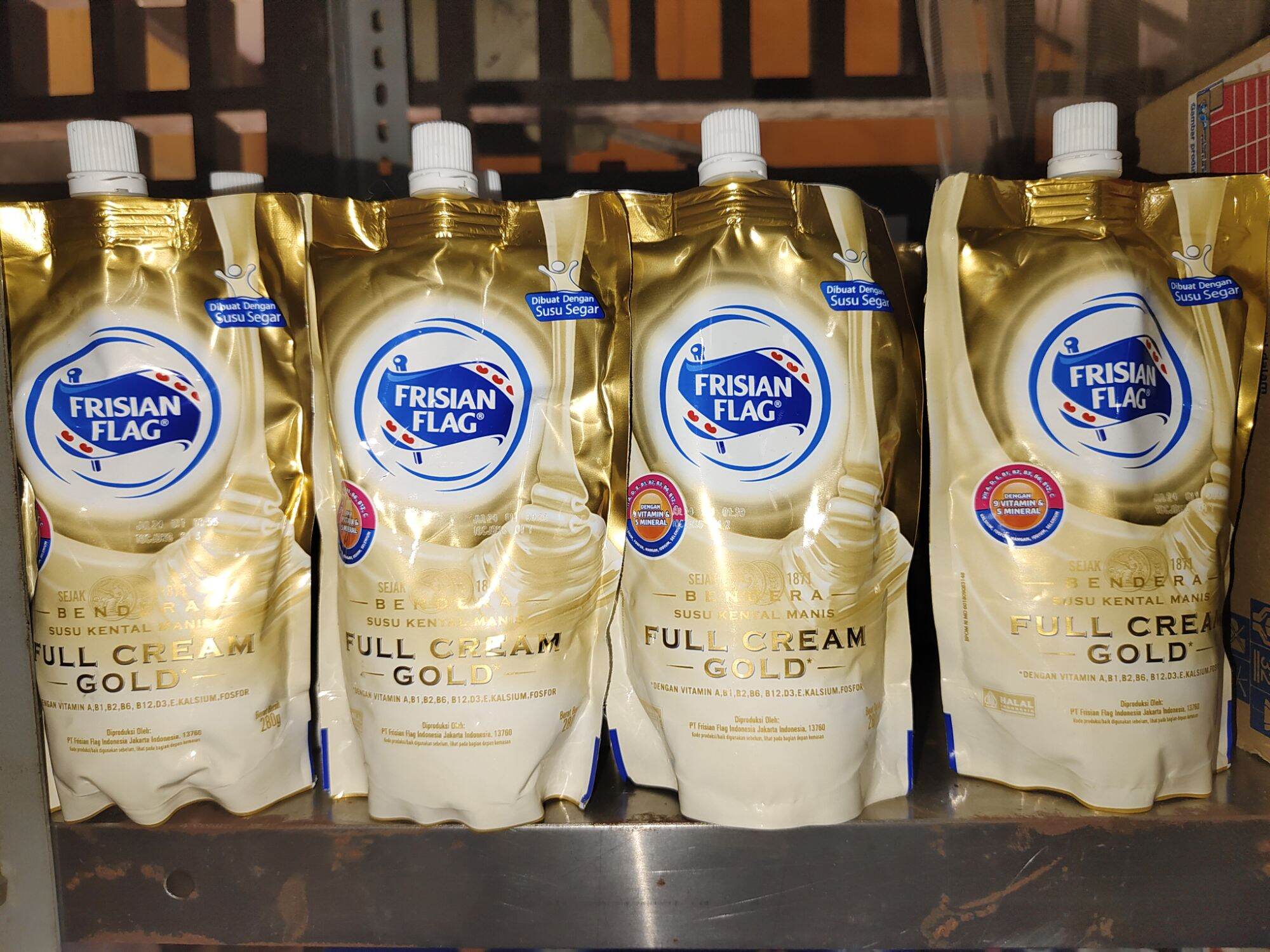 Susu Bendera Frisian Flag Pouch Gold 280 Grm/Susu bendera Gold/Susu ...