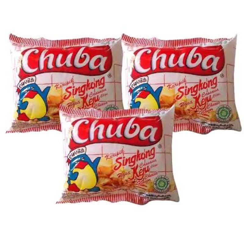 Chuba Kripik Singkong Rasa Balado, krikong dan Keju (1 Pack isi 20 pcs ...
