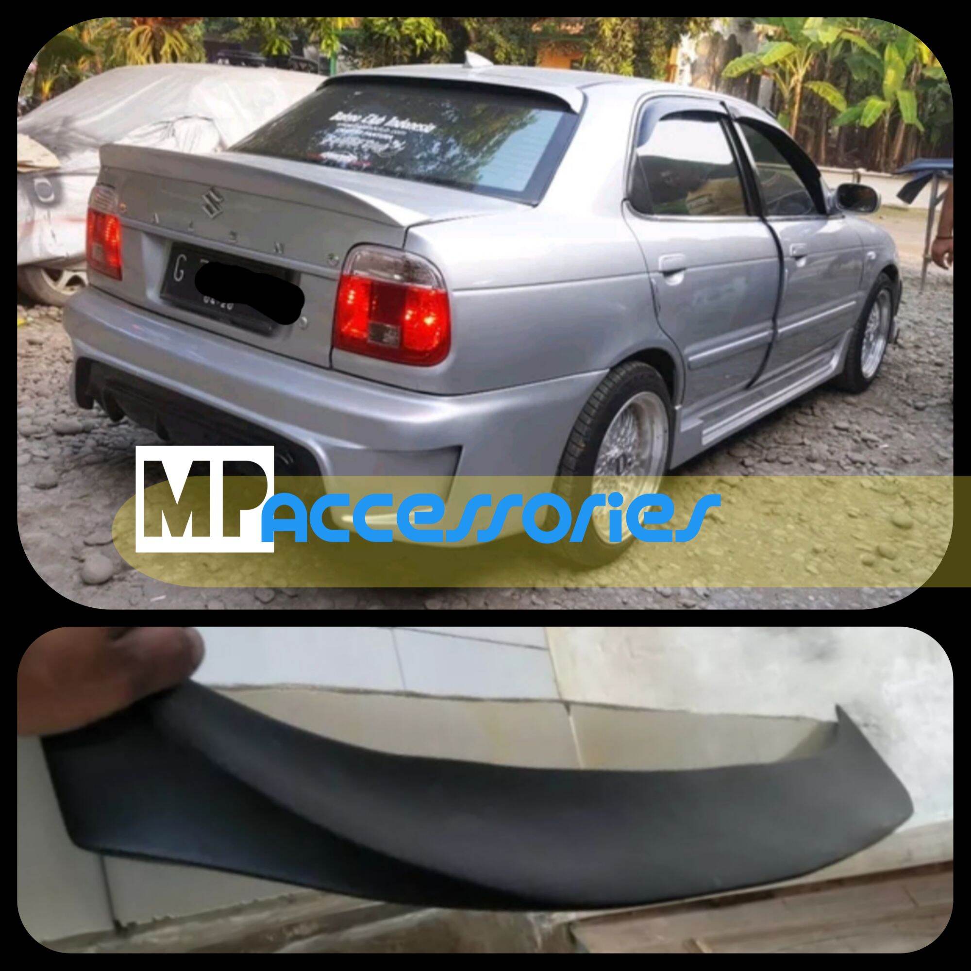 Ductail Spoiler suzuki Baleno 1997-2000 Berbahan dasar Fiberglass ...