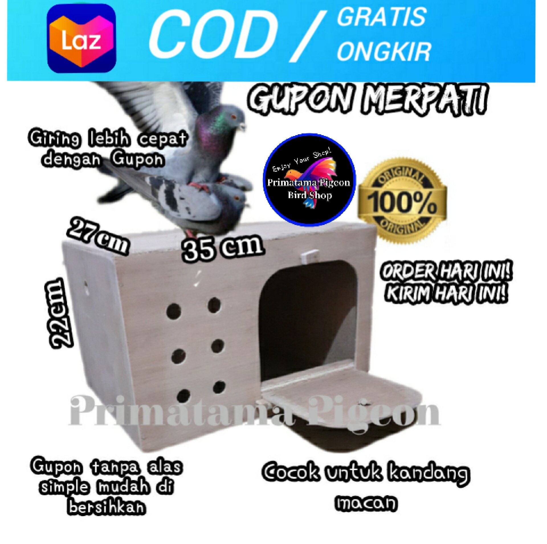 Gupon Merpati Kandang Gupon Burung Merpati Tong Merpati | Lazada Indonesia