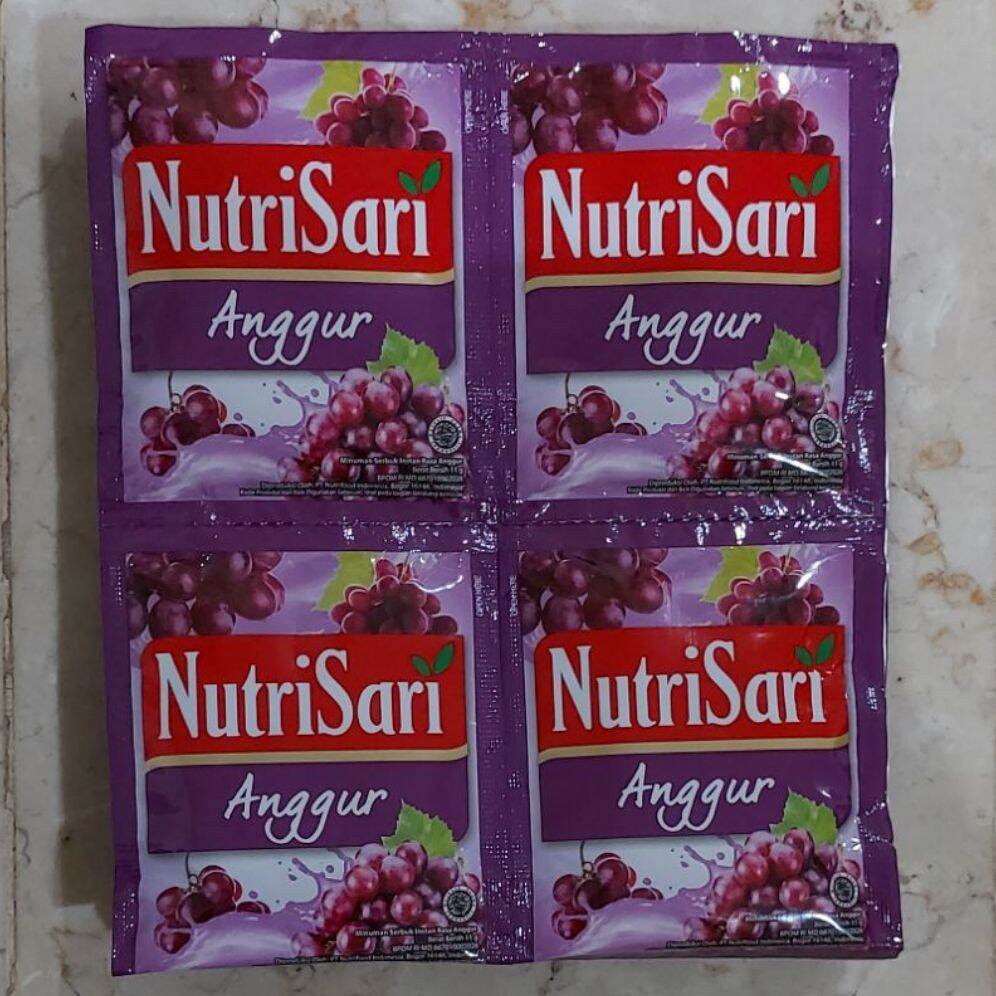 NUTRISARI ANGGUR 11 GRAM (1 RENCENG ISI 10 SACHET) | Lazada Indonesia