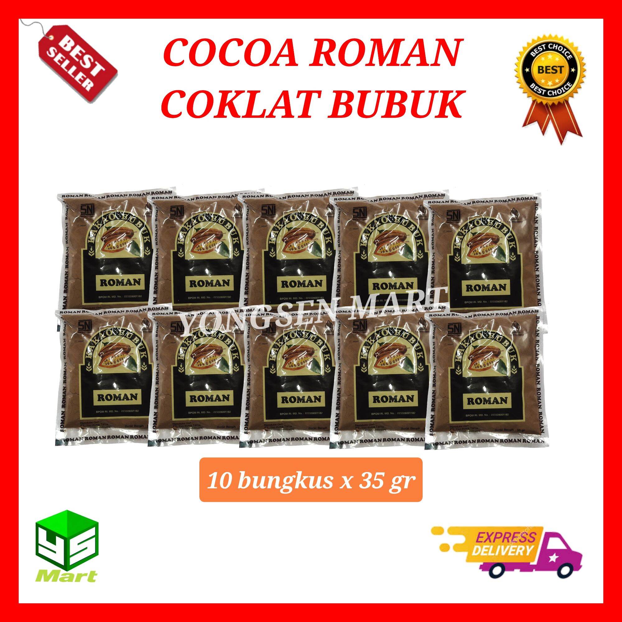 ( 1 pak ) Cocoa powder coklat bubuk roman 35gr / Kakao bubuk Roman ...