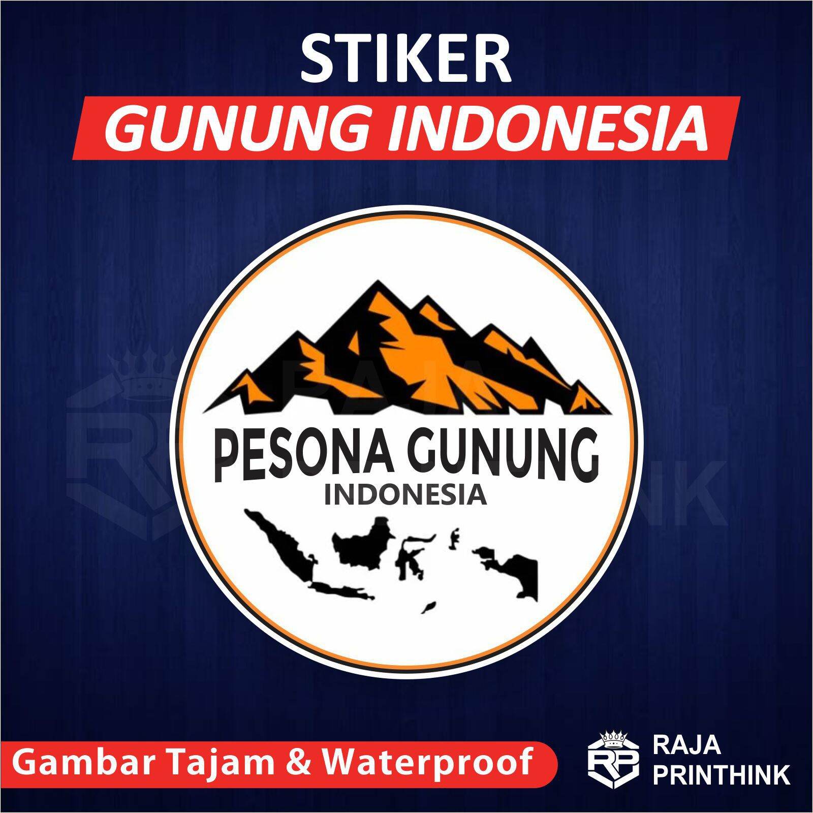 Stiker Gunung Indonesia / Stiker Black Borneo Jejak Pendaki Pesona ...