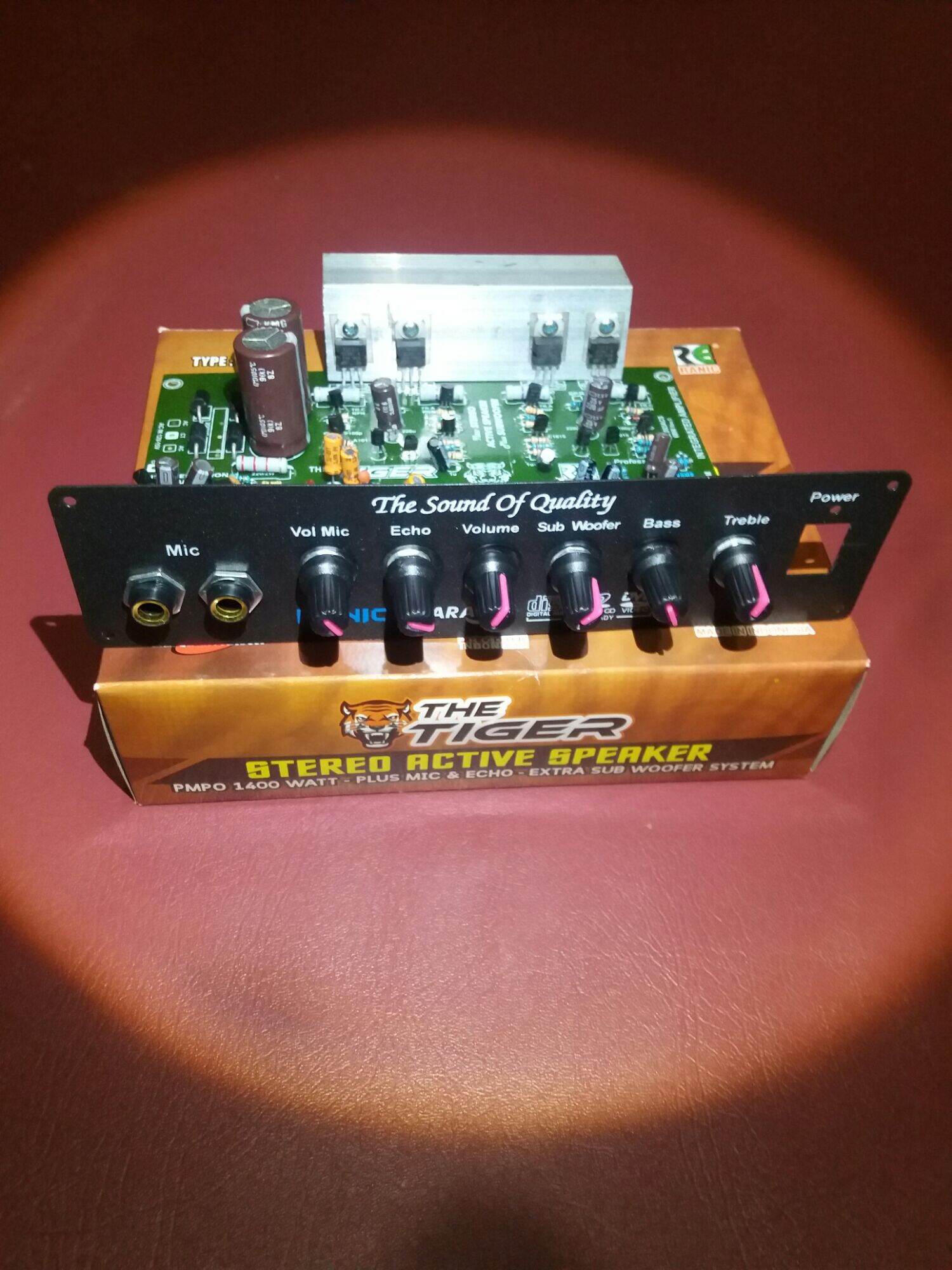 THE TIGER - STEREO AKTIF SPEAKER PLUS MIC & ECHO SUBWOOFER - KIT POWER ...