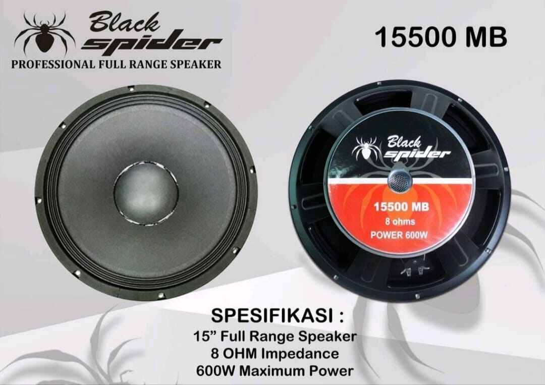 SPEAKER BLACK SPIDER 15500 MB SPIKER BLACK SPIDER 15 INCH ORIGINAL ...