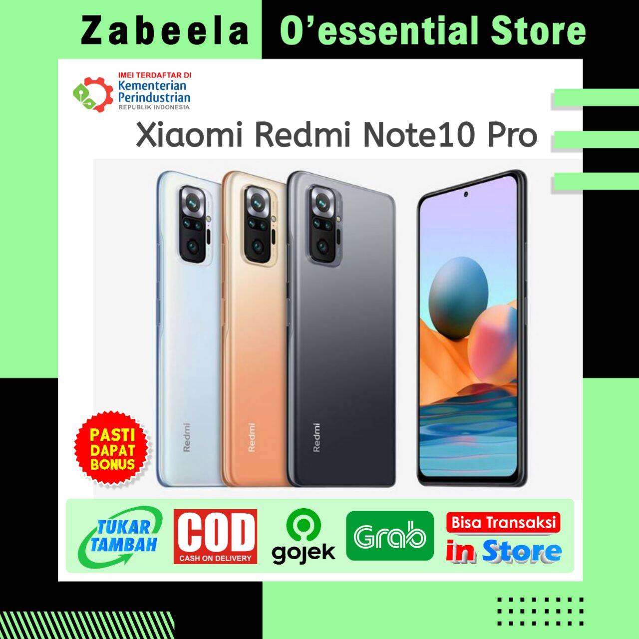 Xiaomi Redmi Note 10 Pro 8/128 [Ram 8gb Rom 128] Garansi Resmi | Lazada ...