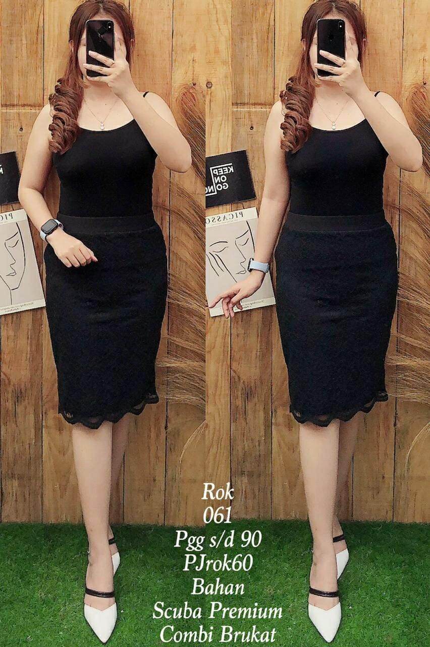 Rok Scuba Kombinasi Brukat R-061 Size L | Lazada Indonesia