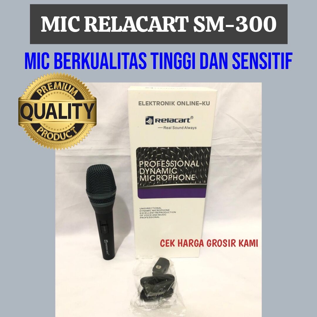 MICROPHONE PROFESIONAL RELACART SM300 | Lazada Indonesia