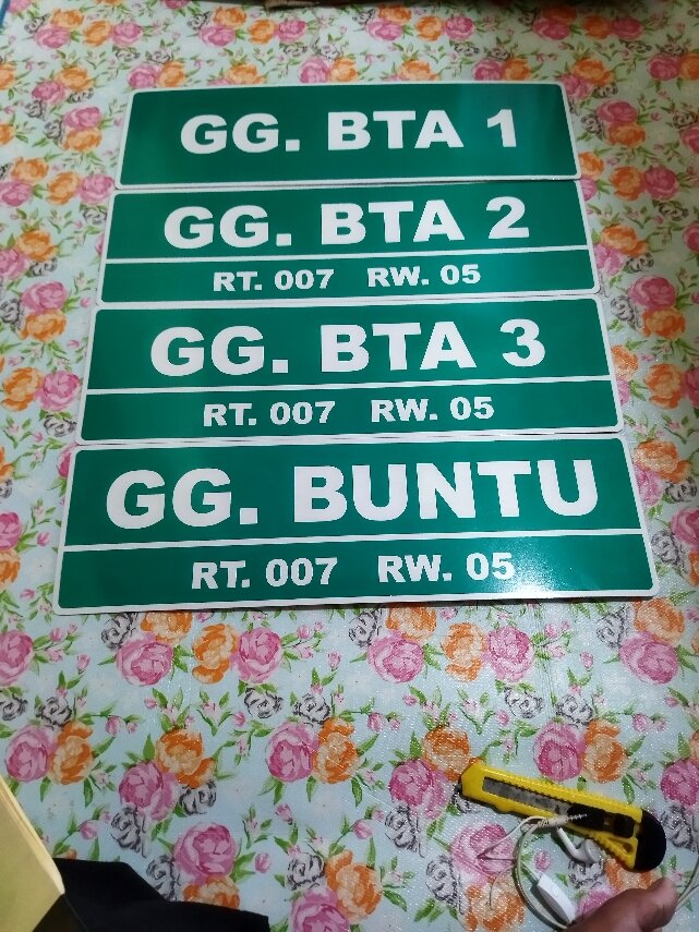 Plang Nama Jalan Plang rambu Plang Alumunium plat murah | Lazada Indonesia