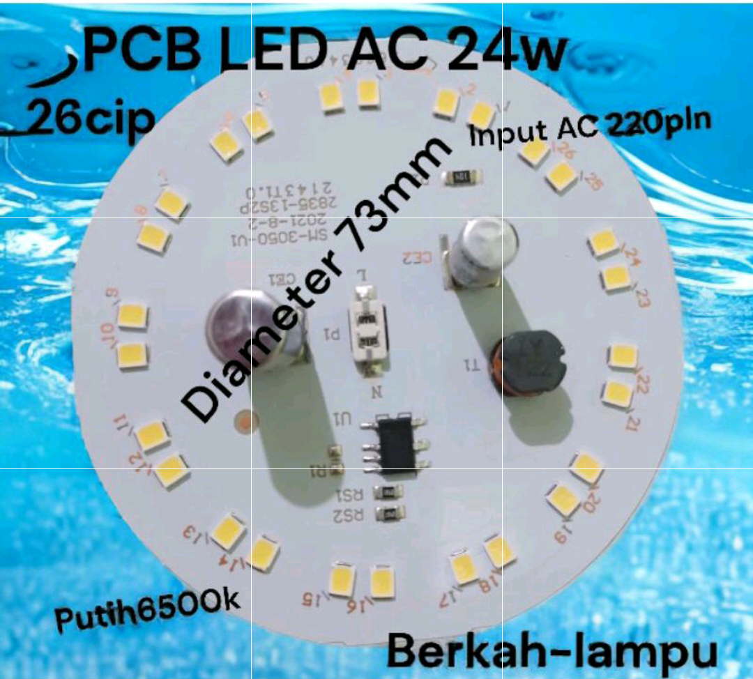 PCB LED AC 25W DM 73MM | Lazada Indonesia