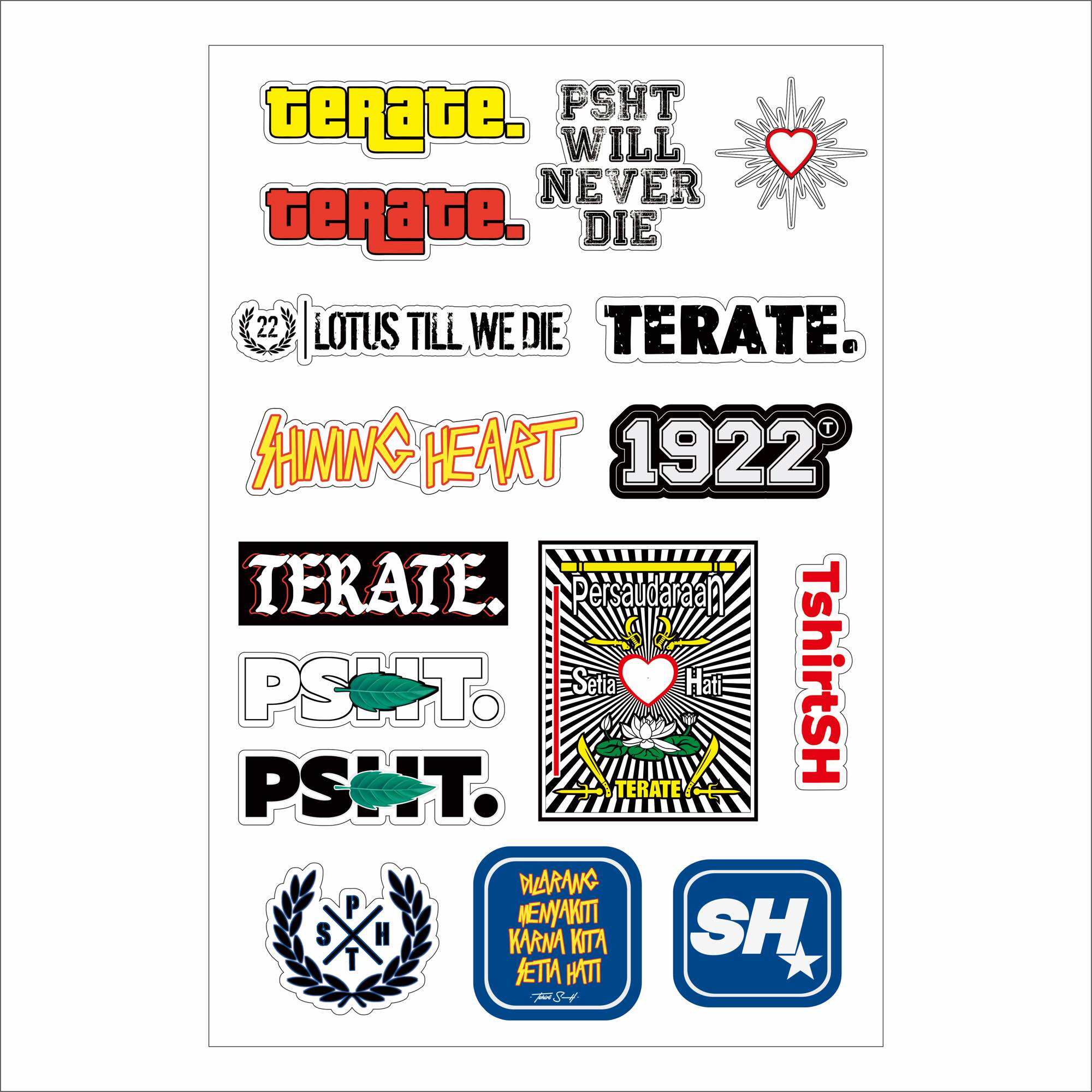 STIKER PSHT PREMIUM CUTTING ANTI AIR | Lazada Indonesia
