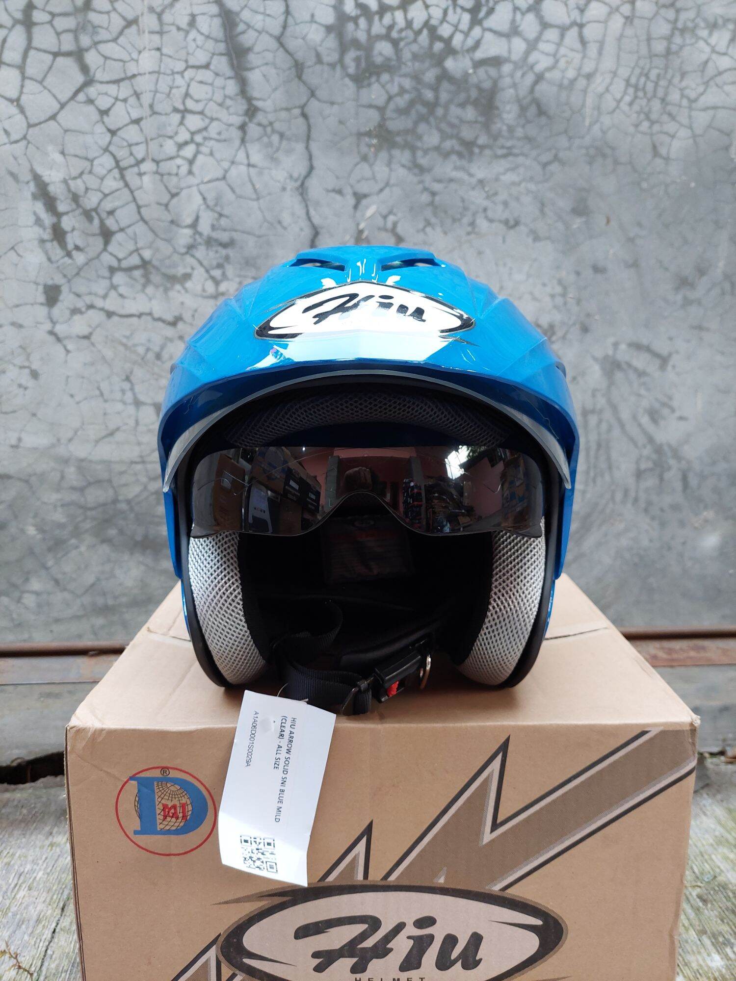 HELM HIU ARROW BLUE MILD DOBEL VISOR | Lazada Indonesia