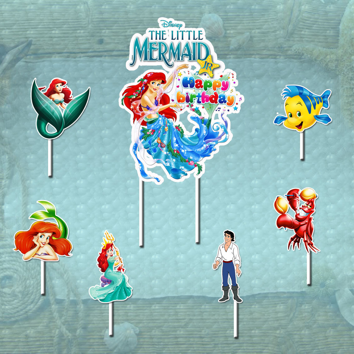 Cake Topper mermaid putri duyung happy birthday | Lazada Indonesia