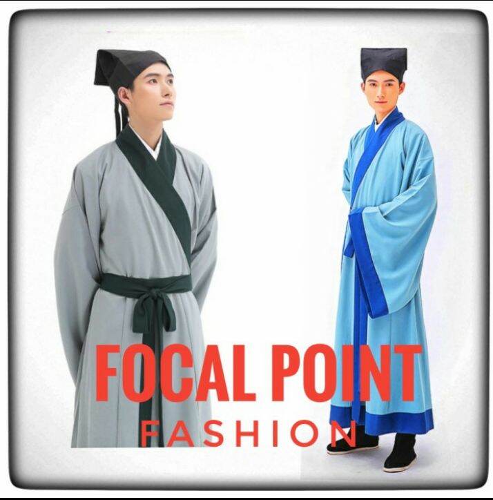 kostum Chinese hanfu pria dewasa ancient dinasti Han tradisional ...