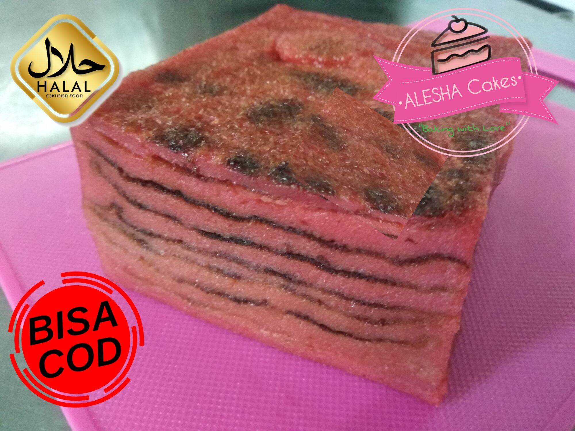 [PREMIUM] Kue Basah Maksuba Red Velvet Khas Palembang [Uk.20x20] [Asli ...